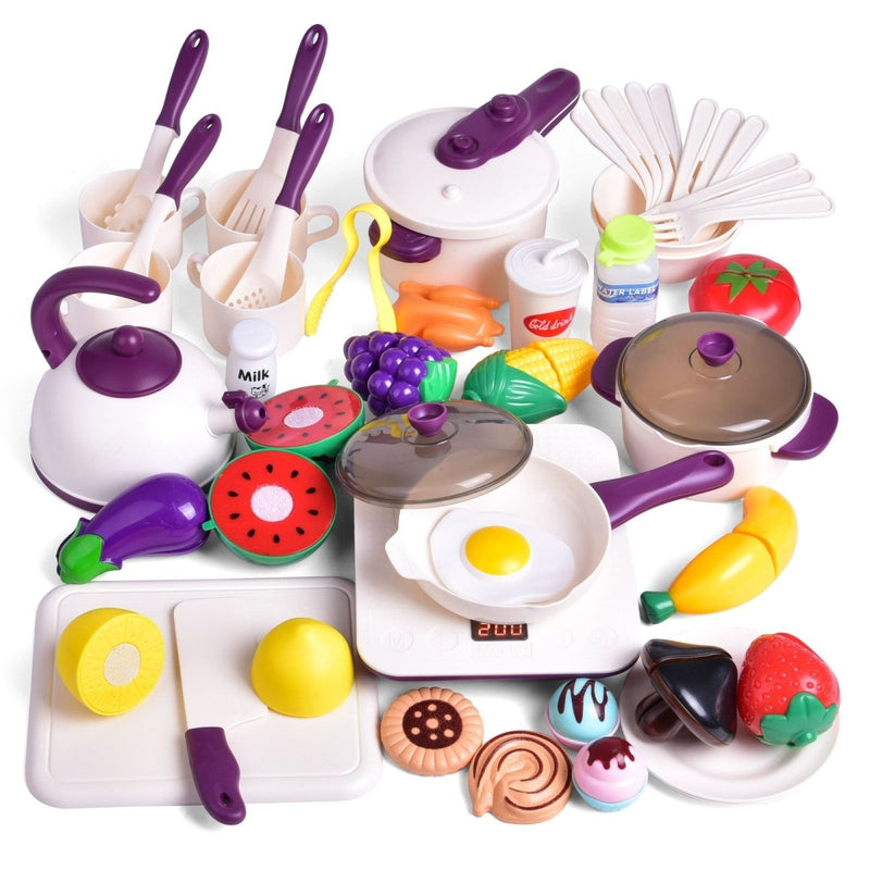 53 Pcs Kitchen Toy Pretend Play Set l PopFun