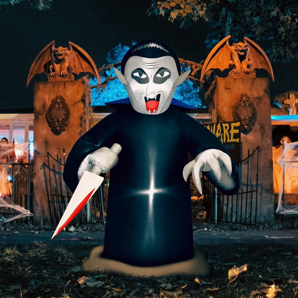 5ft Inflatable Murderous Vampire with LED Lights | PopFun
