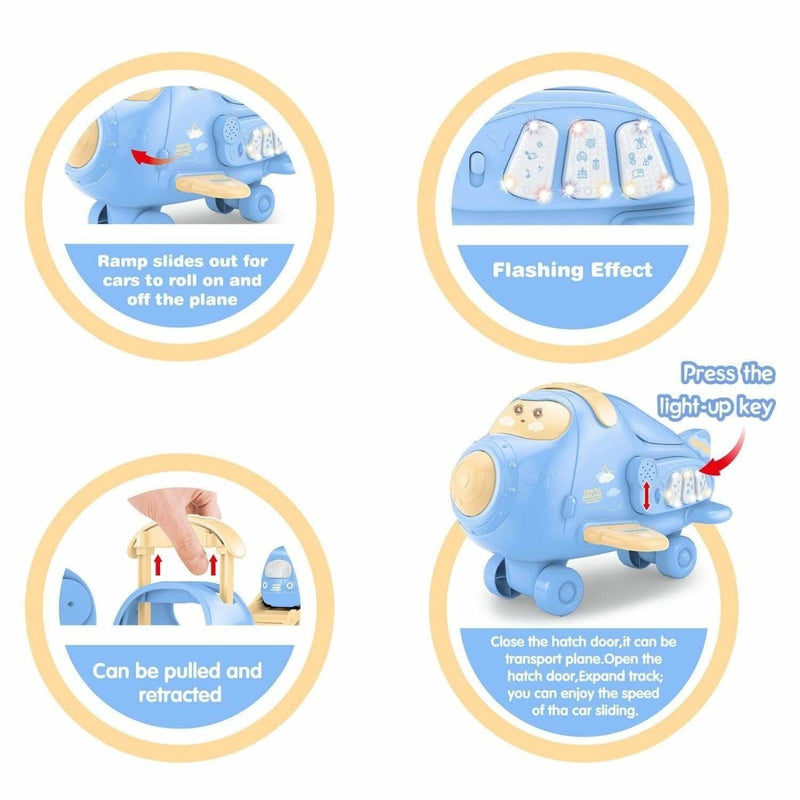 Blue Cargo Airplane Playset | PopFun