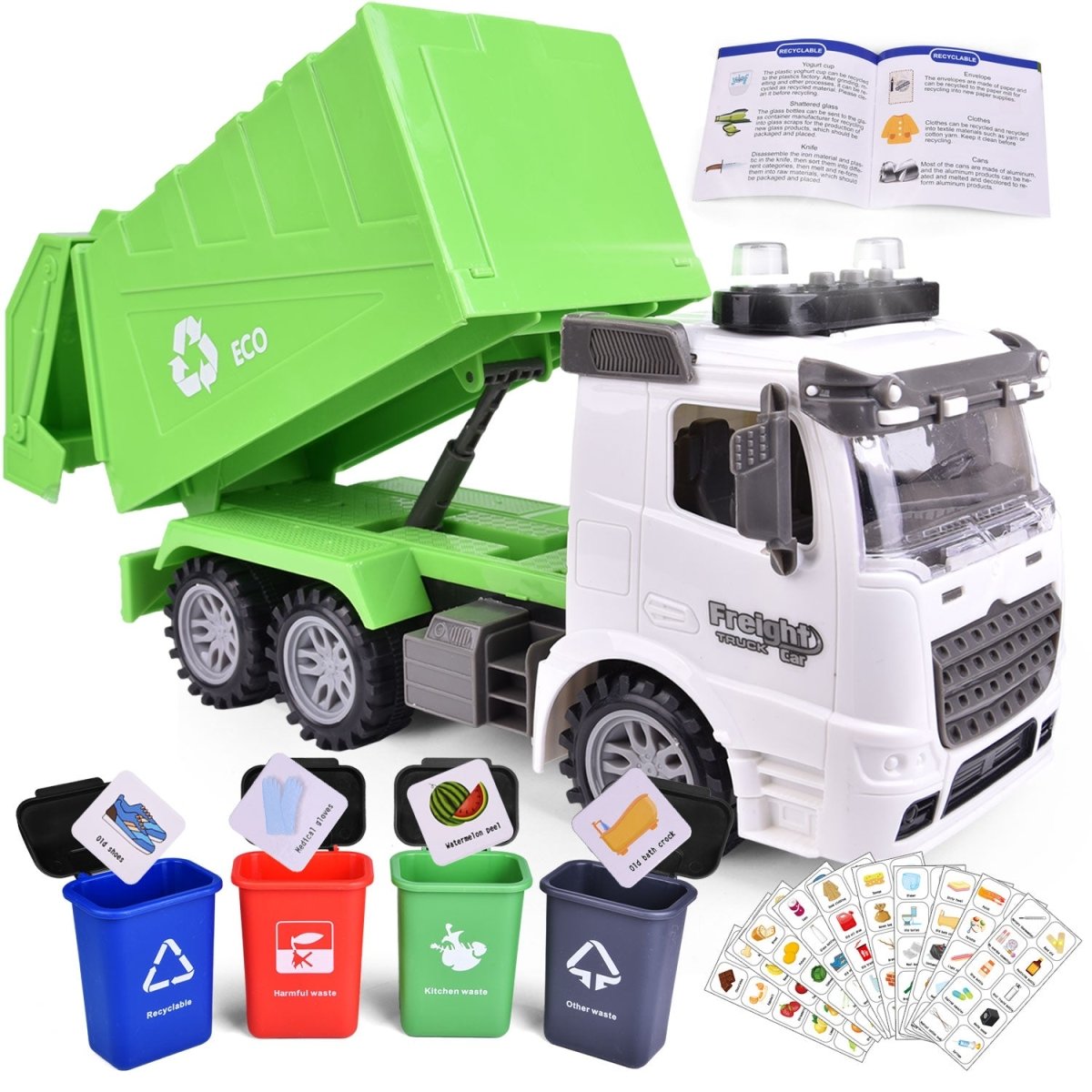 Green Recycling Truck Toy | PopFun