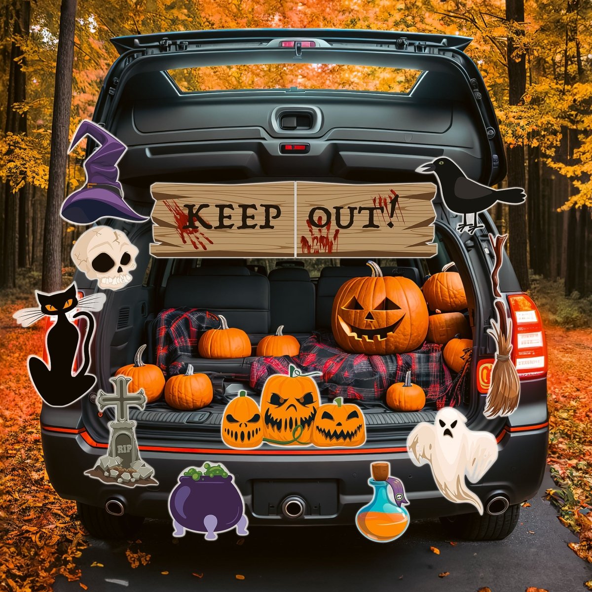 Halloween Trunk or Treat Car Decorations Kit | PopFun