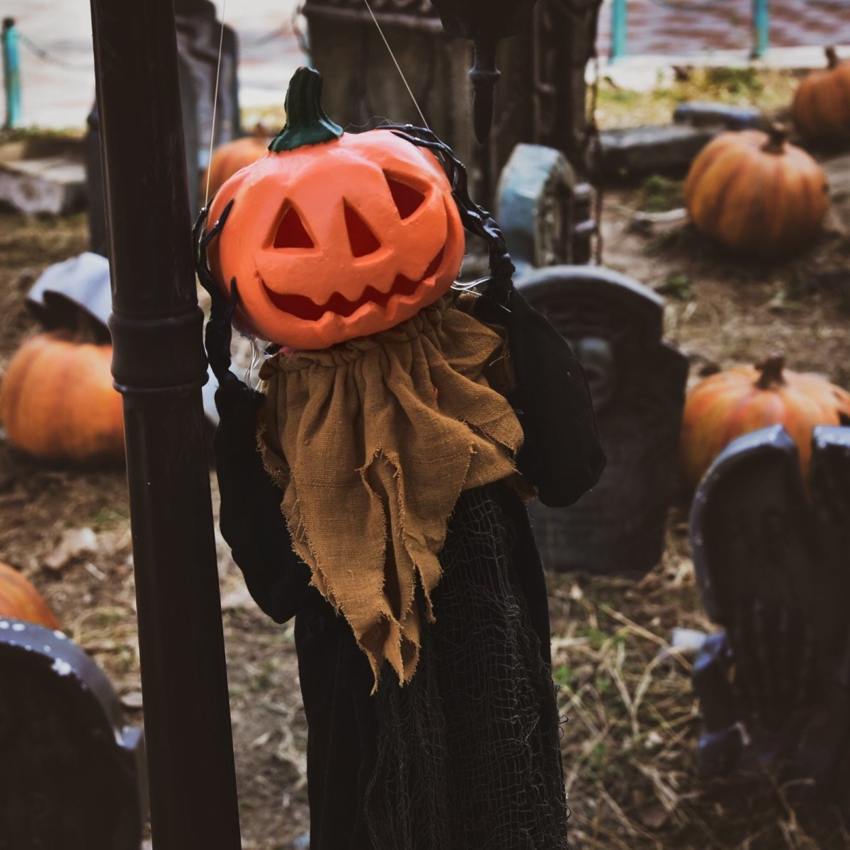 Hanging Pumpkin Man l Halloween Decorations l PopFun