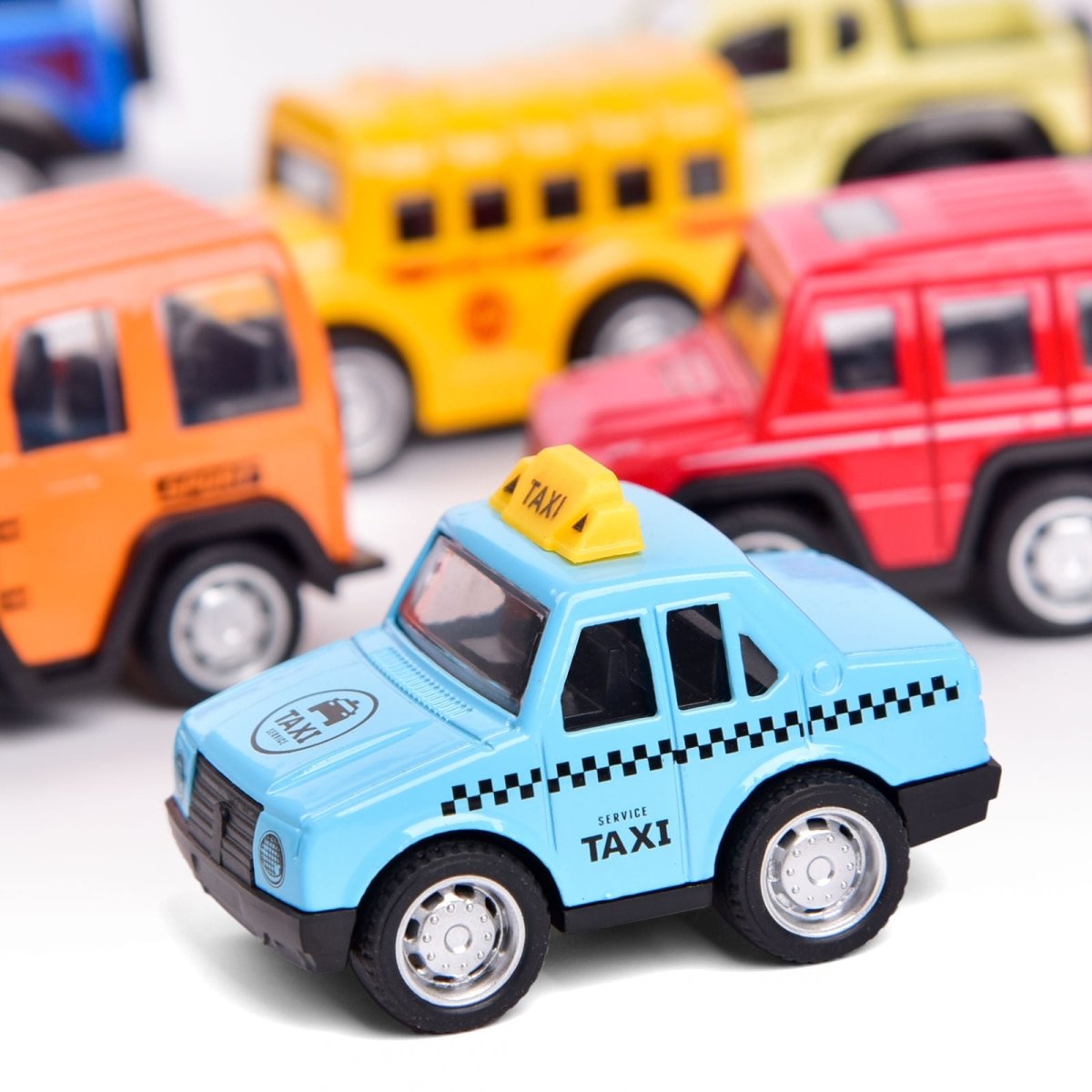 8 Pcs Metal Pull Back Cars | PopFun