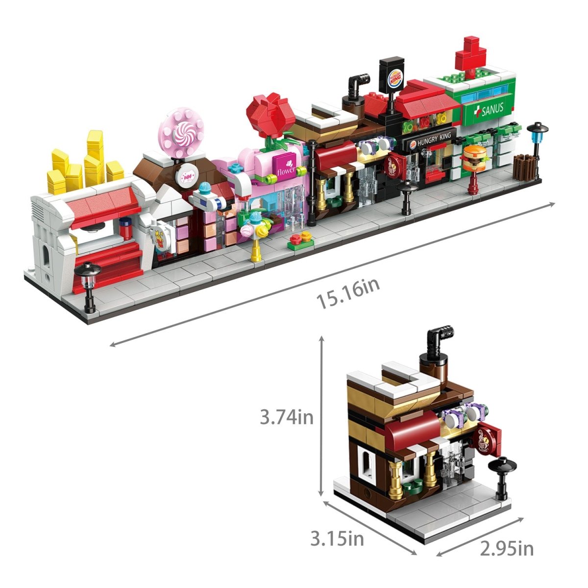 Mini City Streetscape Building Blocks | PopFun