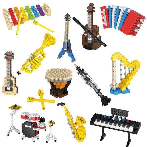 Music Themed Mini Building Blocks l PopFun
