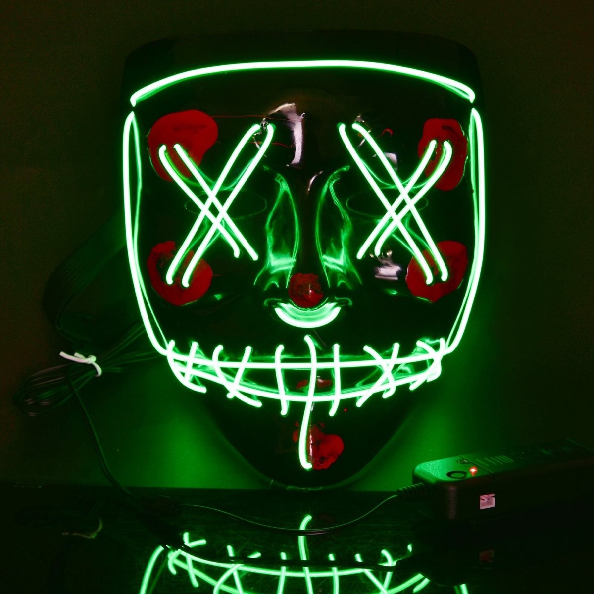 Neon Glow Masks l Halloween Party Masks l PopFun