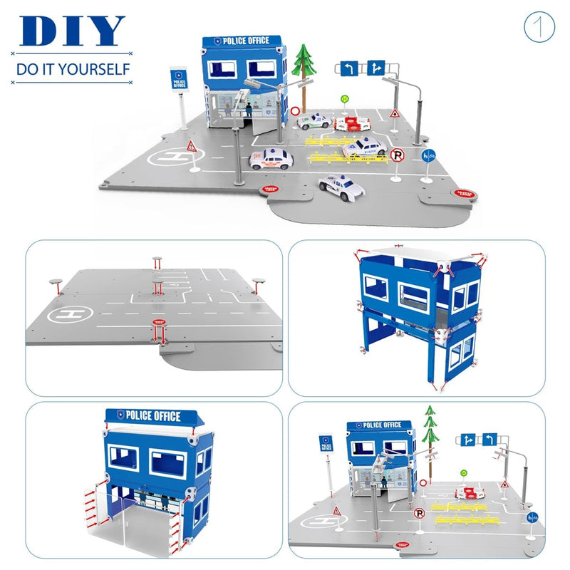 Police Station Building Kit|PopFun