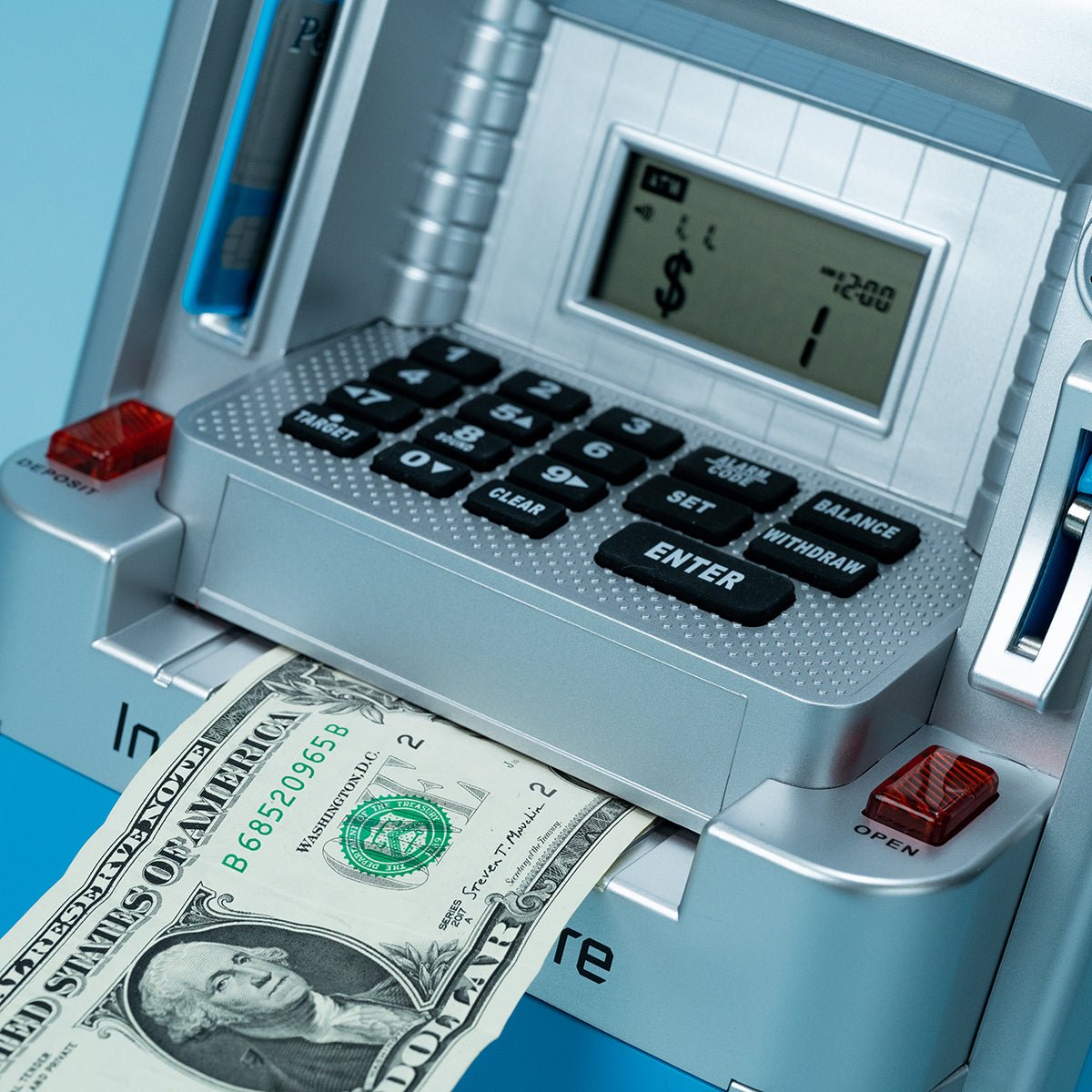 Realistic ATM Piggy Bank Pretend Play Set | PopFun