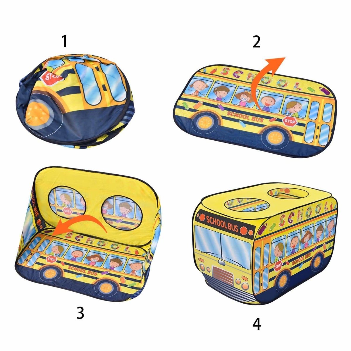 School Bus Play Tent | Outdoor Decor | PopFun