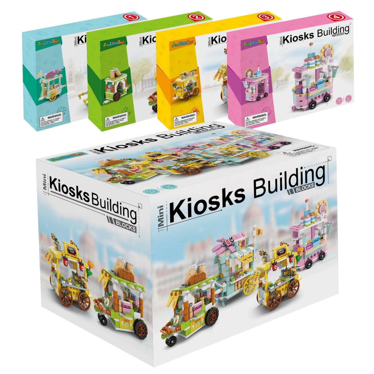 Snack Street Building Blocks | Popfun - PopFun