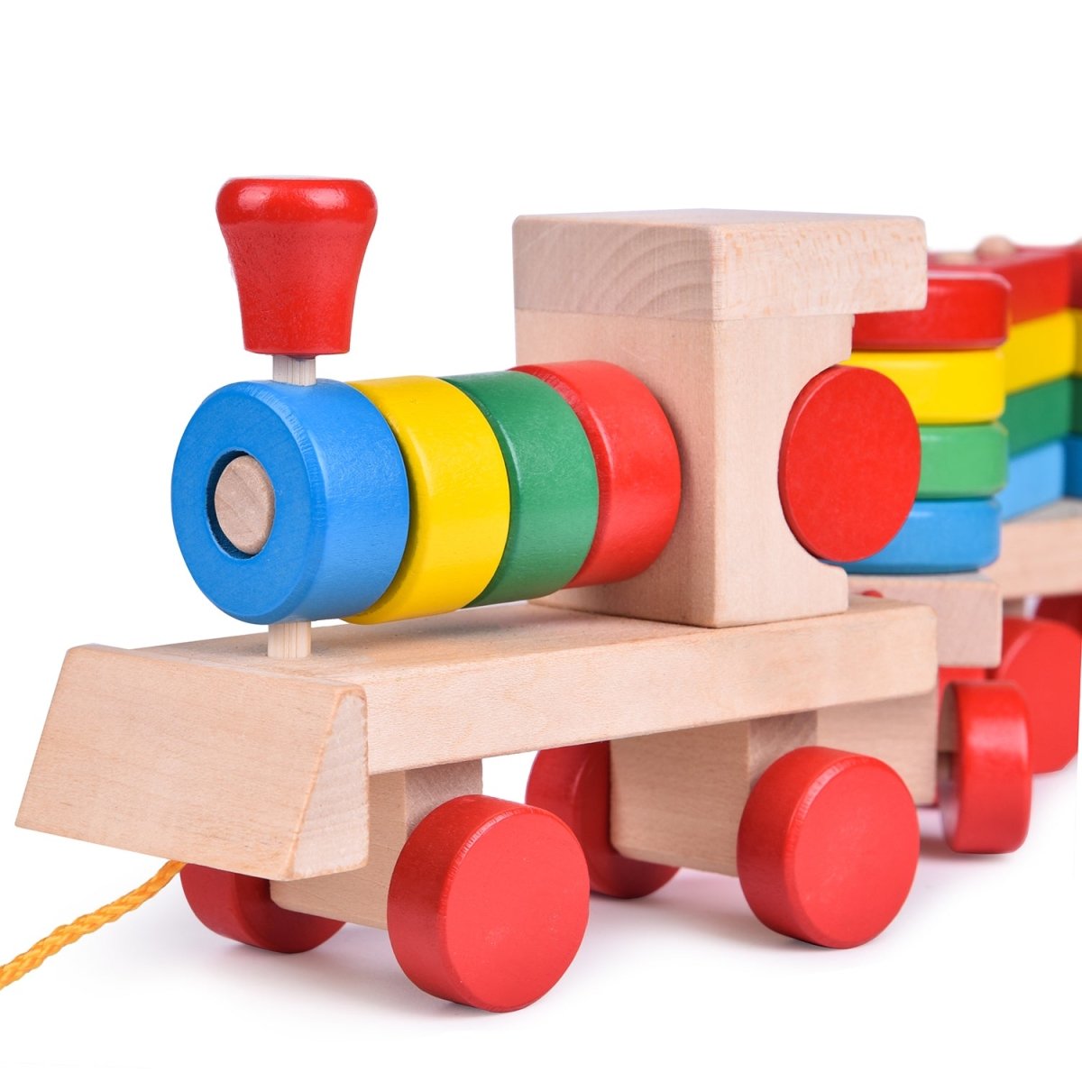 Wooden Stacking Train for Toddlers | PopFun